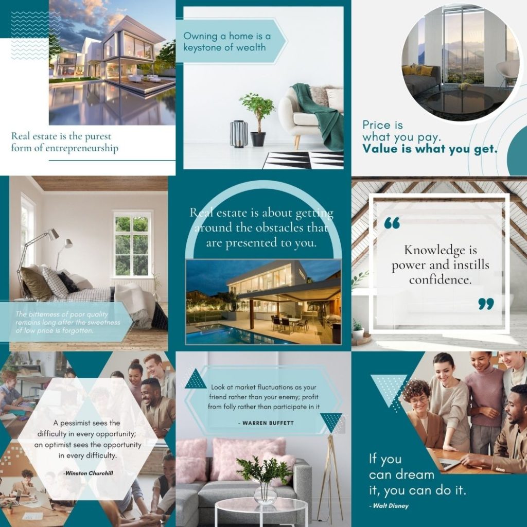 Social Media Templates for Real Estate – Inspirational Quotes ...